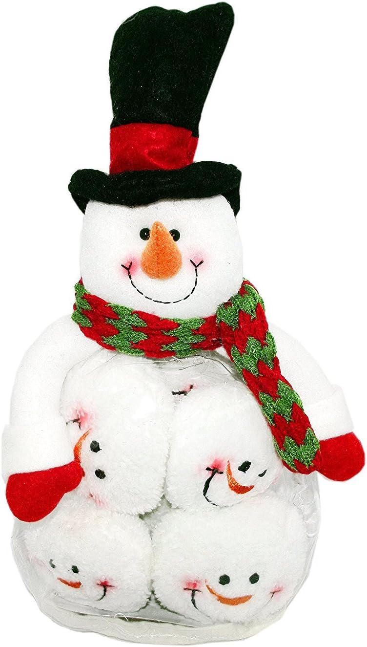 Amazon.com: DEI Snowball Fight, 6 Plush Snowballs Inside a Snowman ...