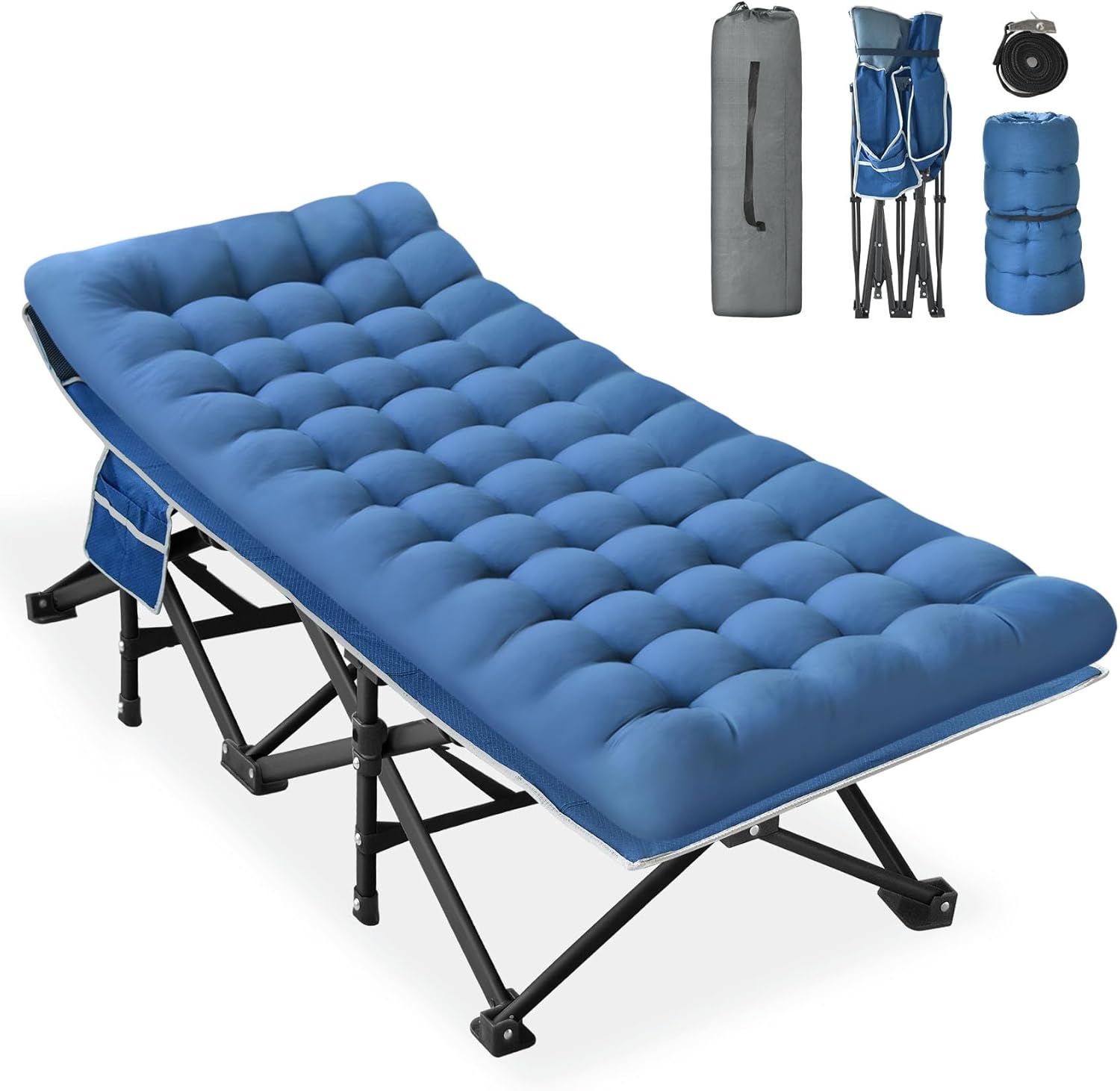 Amazon.com: Slendor XXL Folding Camping Cot for Adults,79" L x 32" W x ...