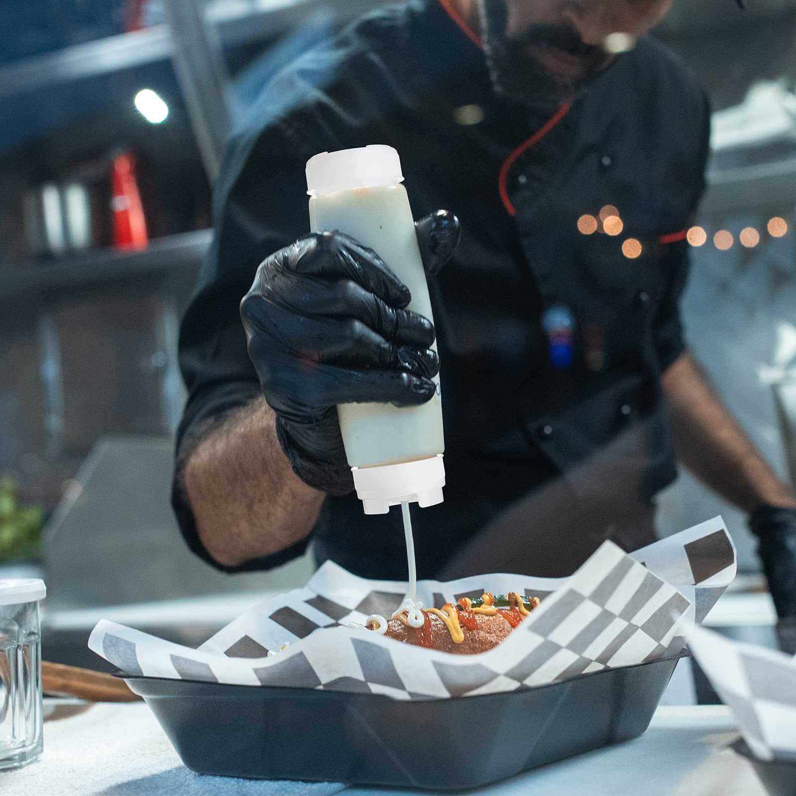 Snapklik.com : Roshtia 16 Pcs Inverted Plastic Squeeze Bottle 16 Oz ...