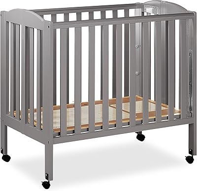 Amazon.com : L.A. Baby Deluxe Holiday Mini/Portable Folding Metal Crib ...
