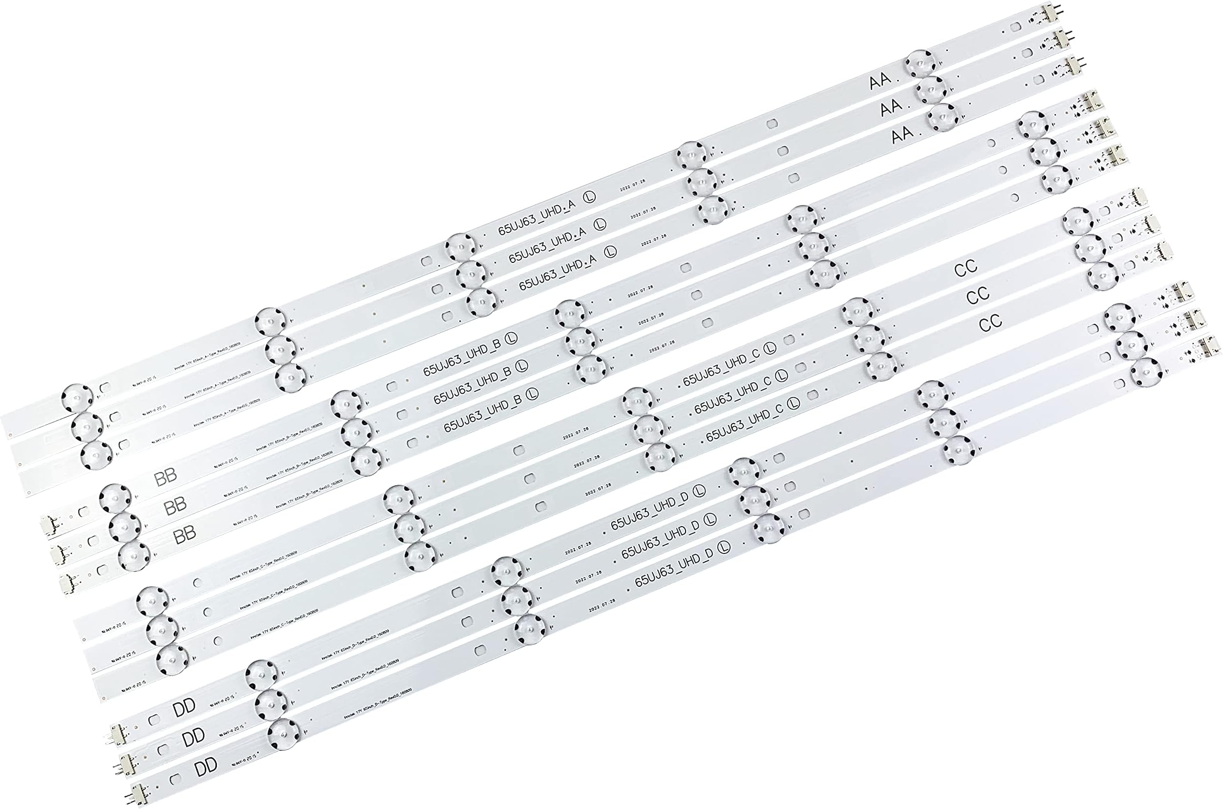 Amazon.com: PANMILED 12 Pieces Led Backlight Strips for LG 65‘’ TV 65UJ63 65UJ6300-UA 65UJ6200 ...