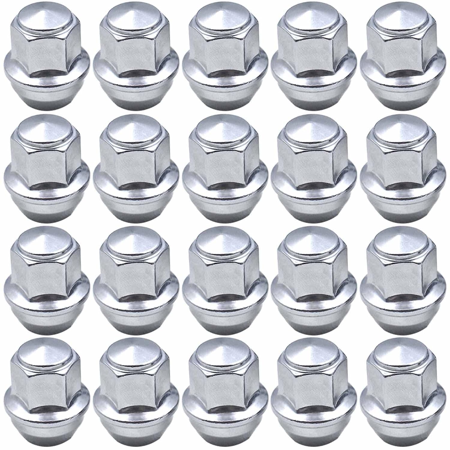 OBPSFY 20 Pcs Alloy Wheel Nuts Set，M12 x 1.5 Lug Nuts ，Taper 19mm Hex ...