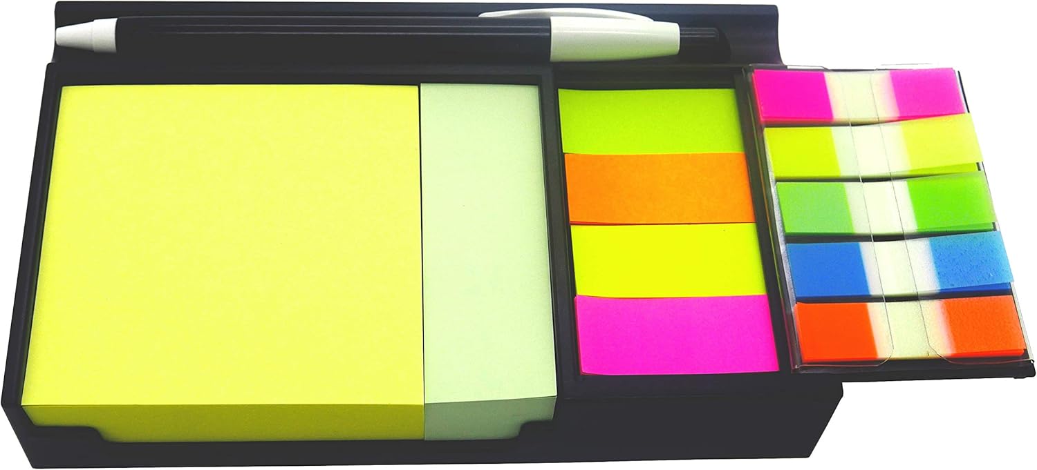Amazon.com : 4A Sticky Note Bundle Set, Colored Rectangular Notes and ...