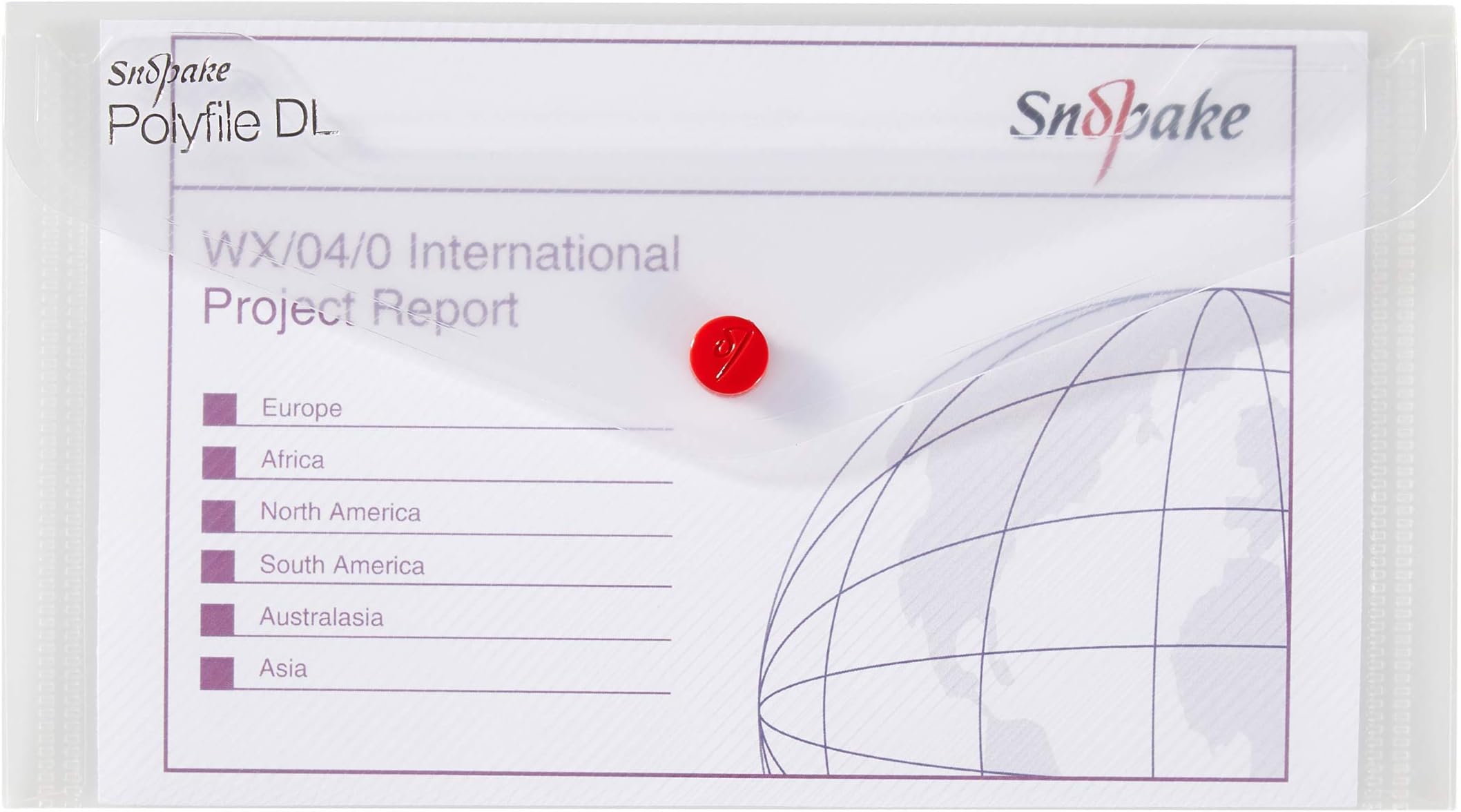 ARK Carry File Popper Wallet File with Press Stud Closure [Pack of 5 ...