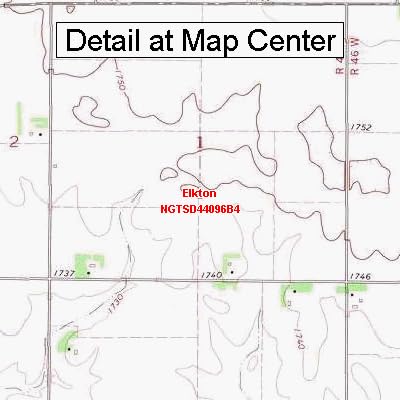 Amazon.com : USGS Topographic Quadrangle Map - Elkton, South Dakota ...