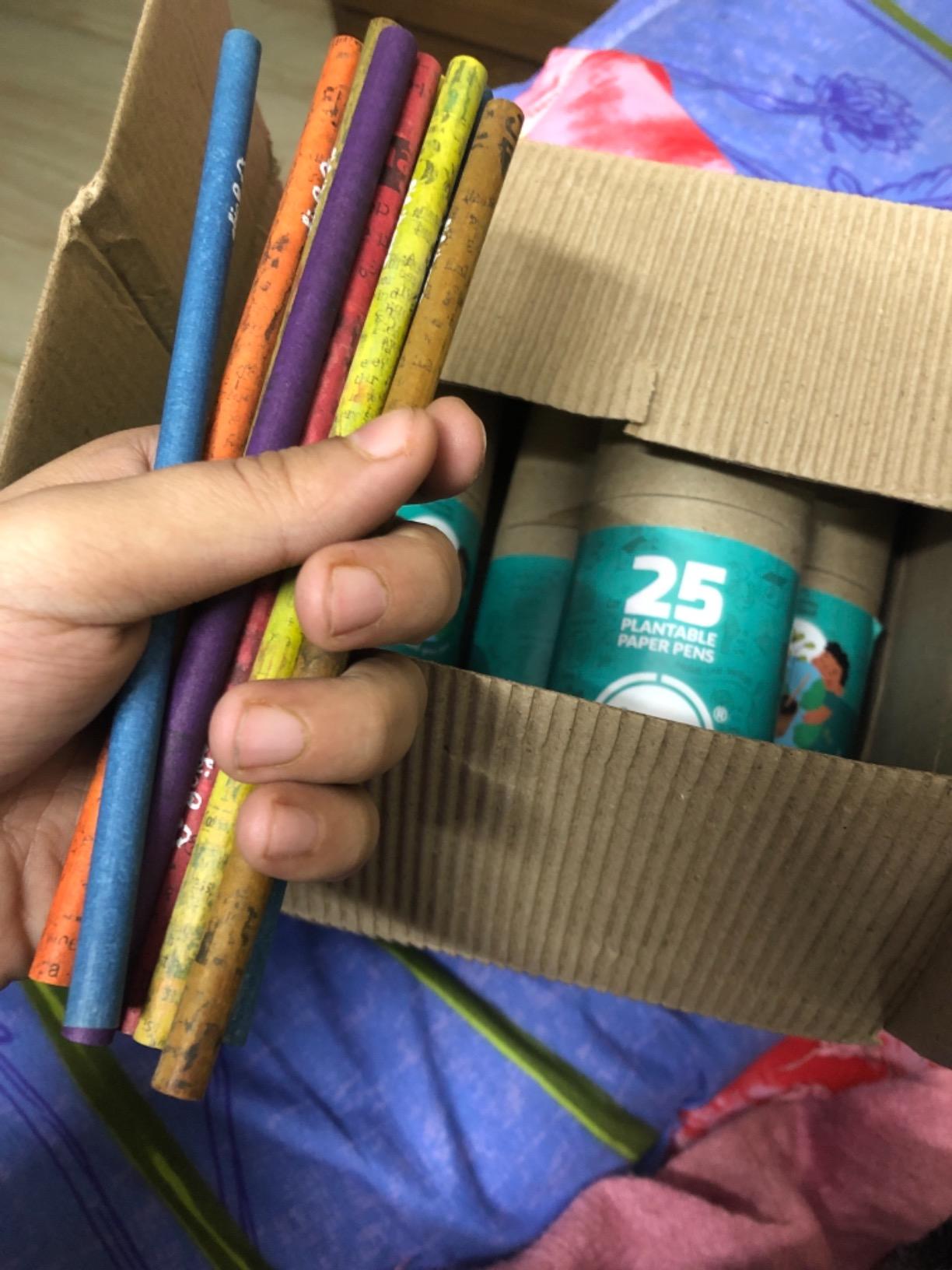 bioQ Box of 50 Plantable Seed Pens | Eco Friendly Box for Offices ...