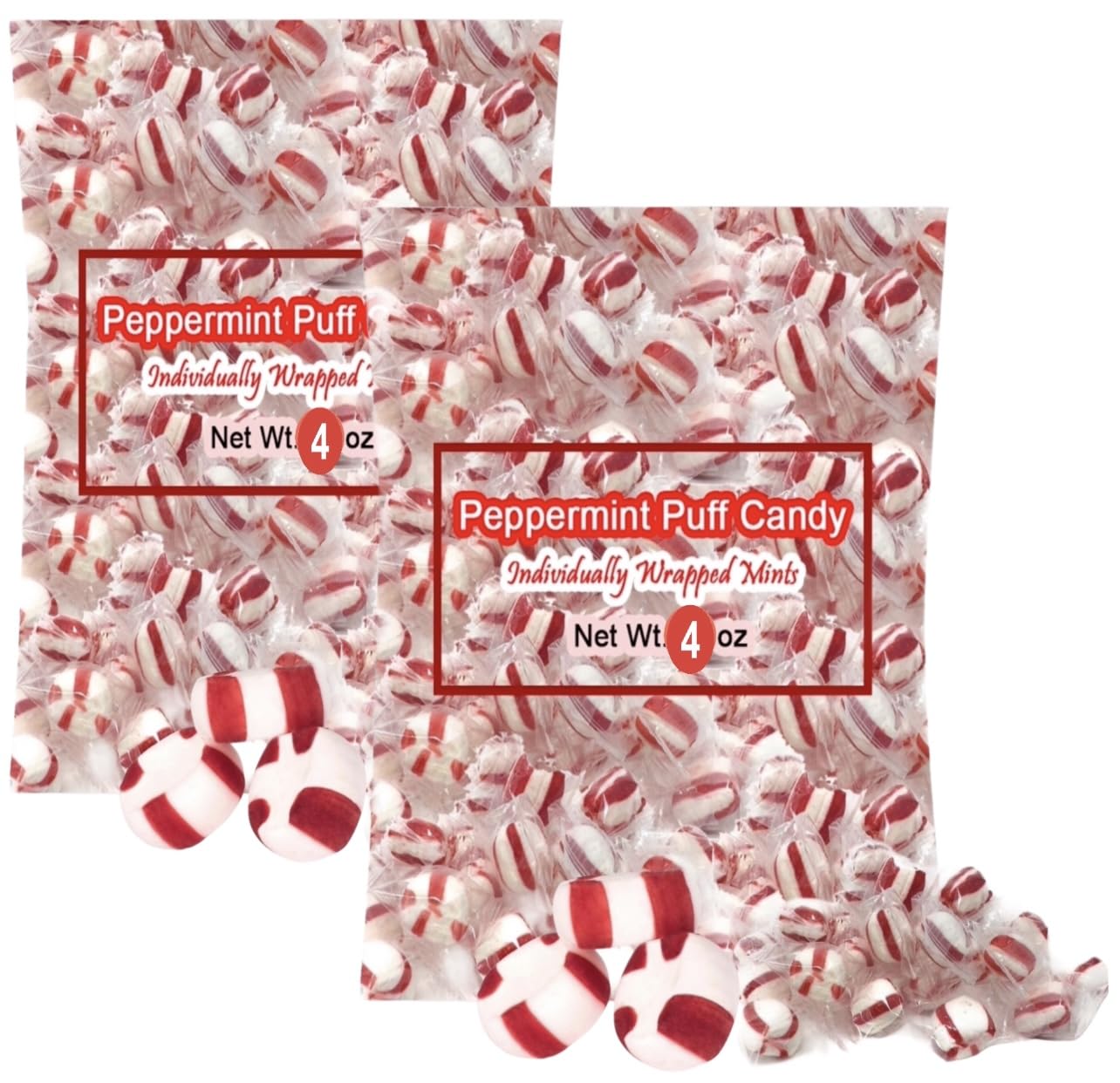 Amazon.com : Soft Peppermint Puffs, Soft Peppermint Candy, Soft Mints ...