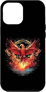 Amazon.com: iPhone 12 Pro Max Fire Phoenix Bird Mythical Bird Phoenix Rising Rejuvenation Case ...