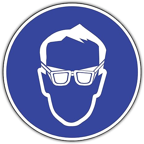 Schild Augenschutz benutzen gemäß ASR A1.3 / BGV A8, PVC 20 cm Ø ...