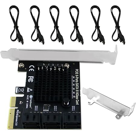 Amazon.com: FebSmart PCIE to 6-Ports 6Gbps Max Speed SATA III Expansion ...