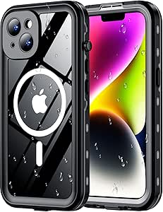 Amazon.com: Red2Fire for iPhone 14 Case Waterproof, [Built-in Screen Protector & Camera ...