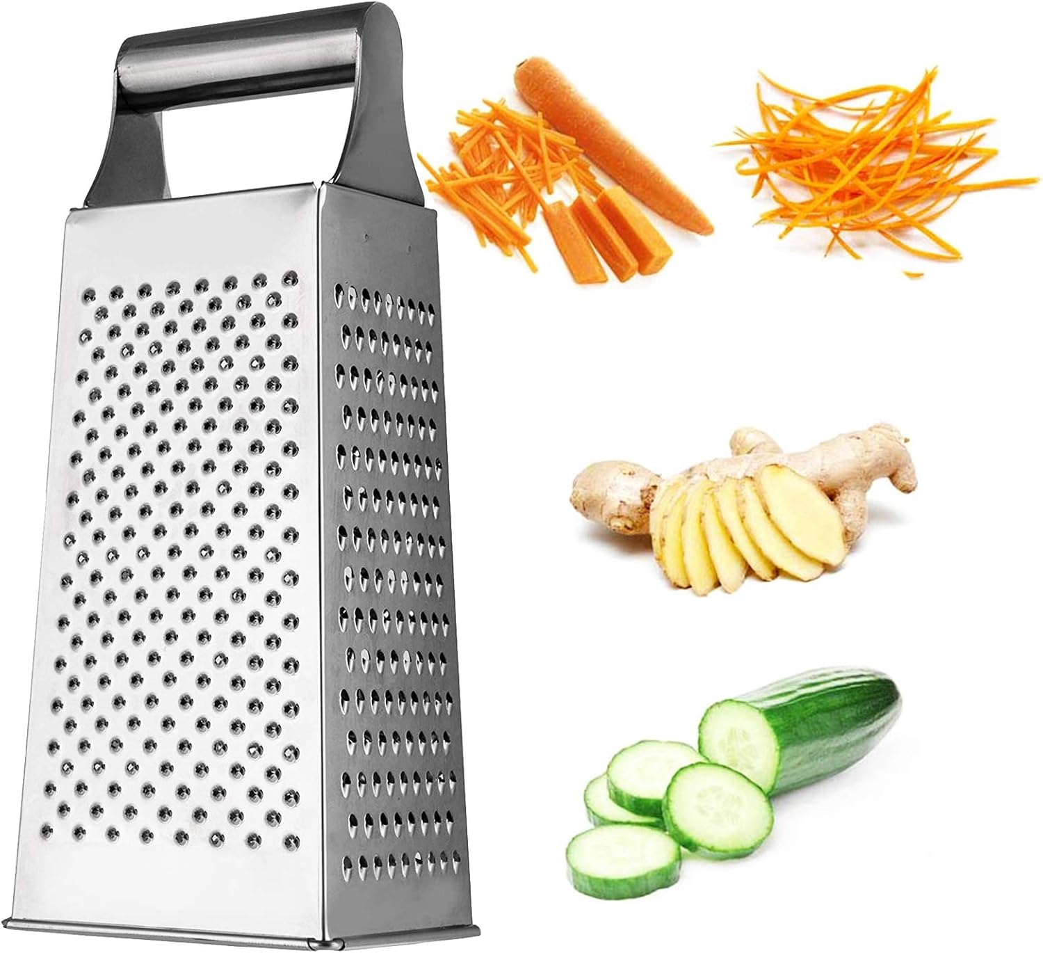 ACSWBRT Edelstahl Küchenreibe aus Edelstahl, Reibeisen, Hobel, Raspel ...