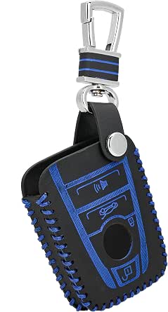 Amazon.com: Tucool Racing Leather Car Key Cover for BMW i3 i8 2014 2016 ...
