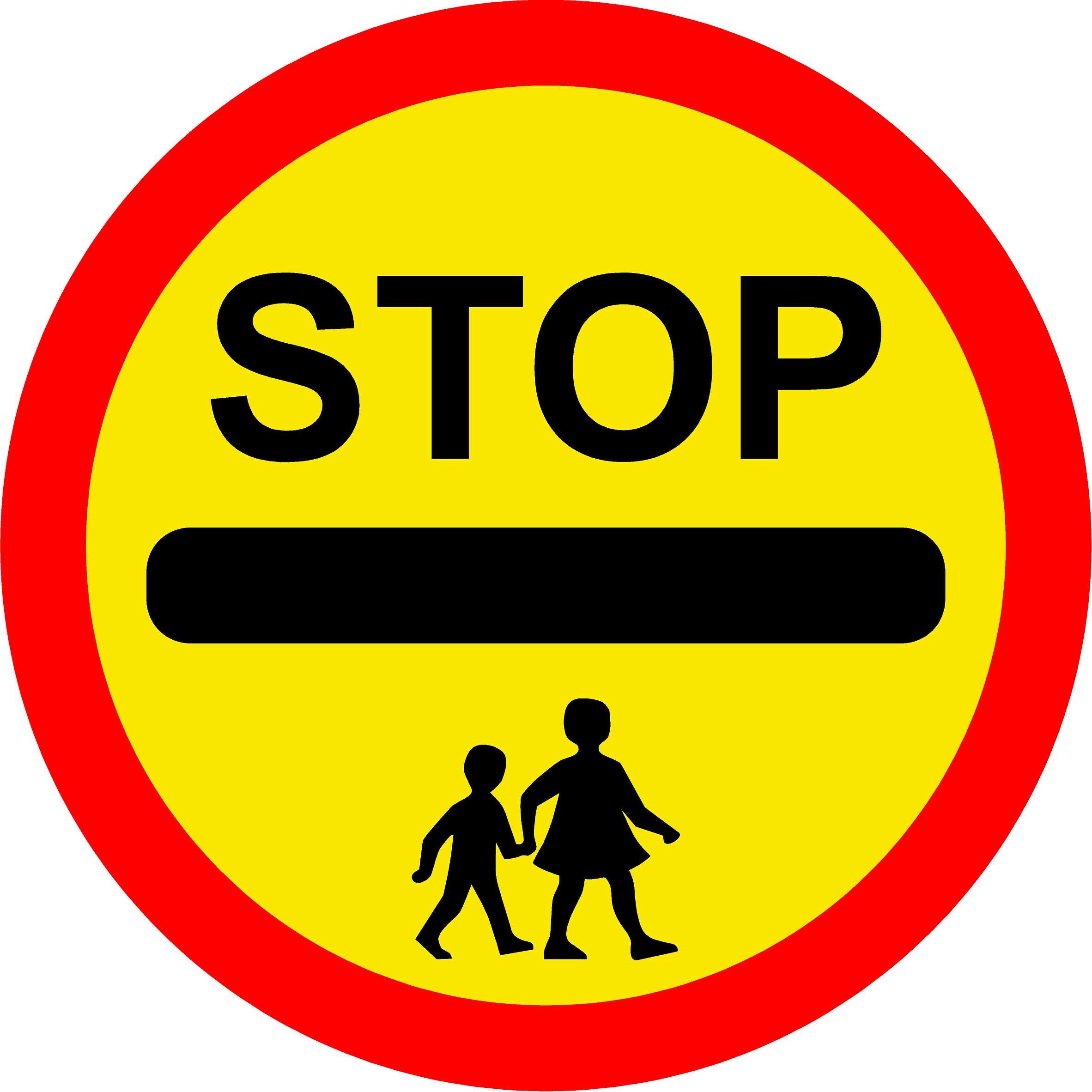 School crossing patrol Reflective RA2 Road legal Safety sign - 3mm ...