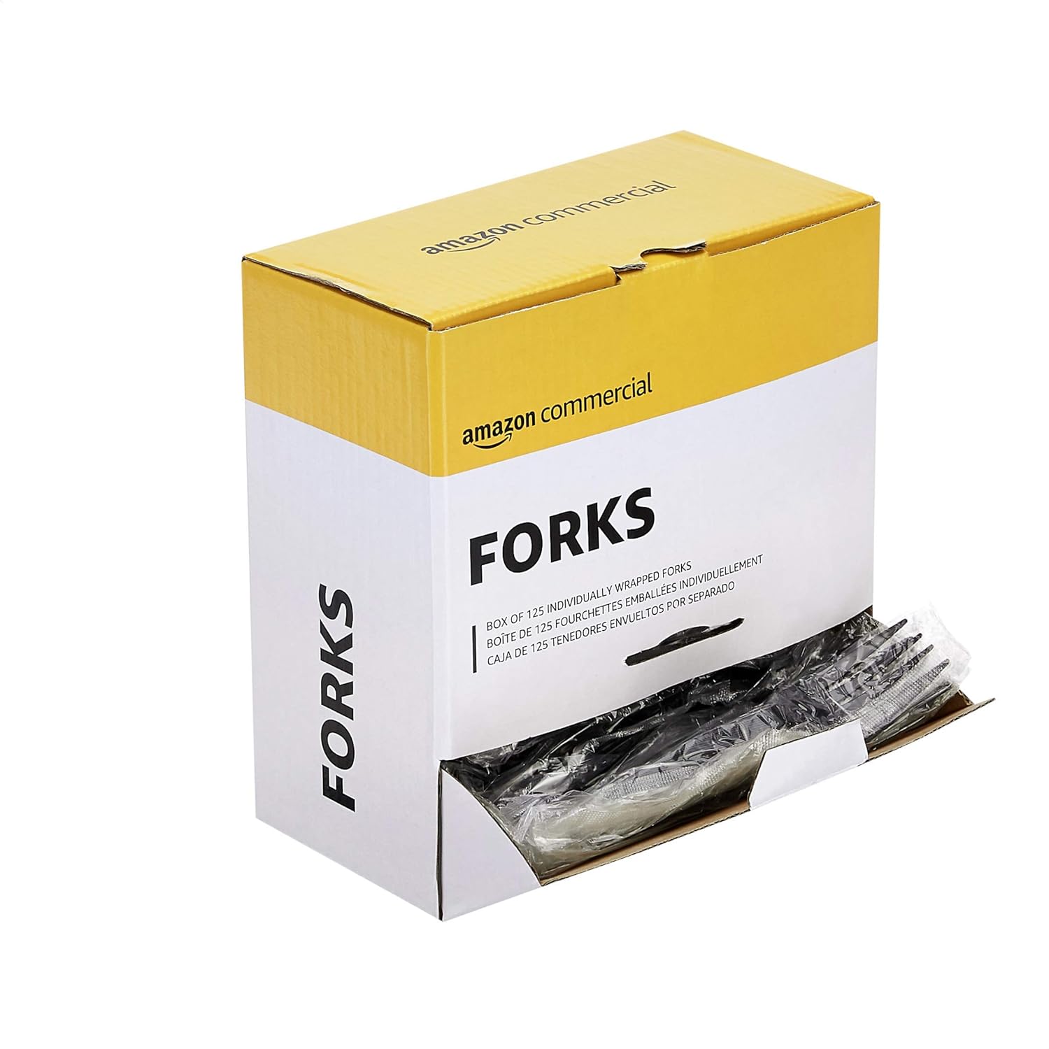 Amazon.com: AmazonCommercial Take Away Forks, 2 Display Boxes of 125 ...