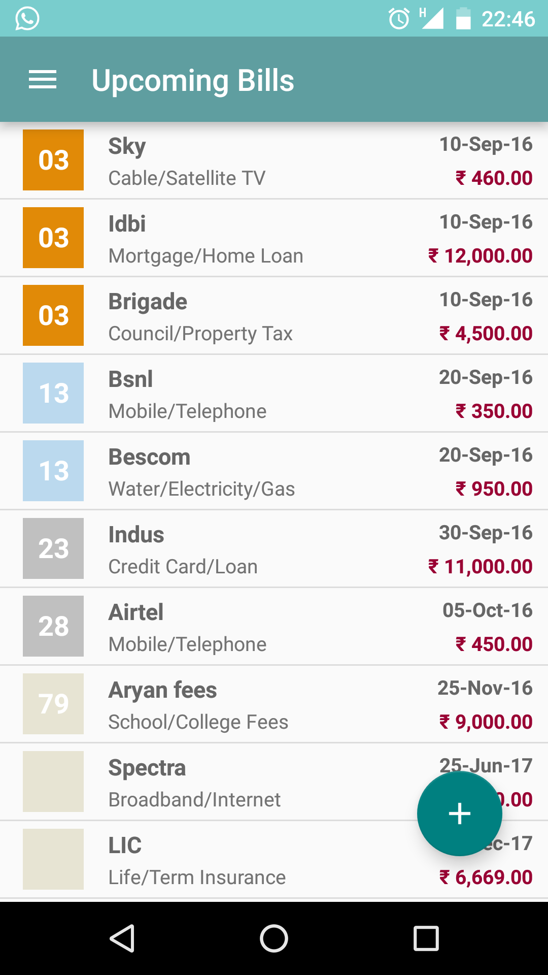 Bills Reminder and Expense Management - App on the Amazon Appstore
