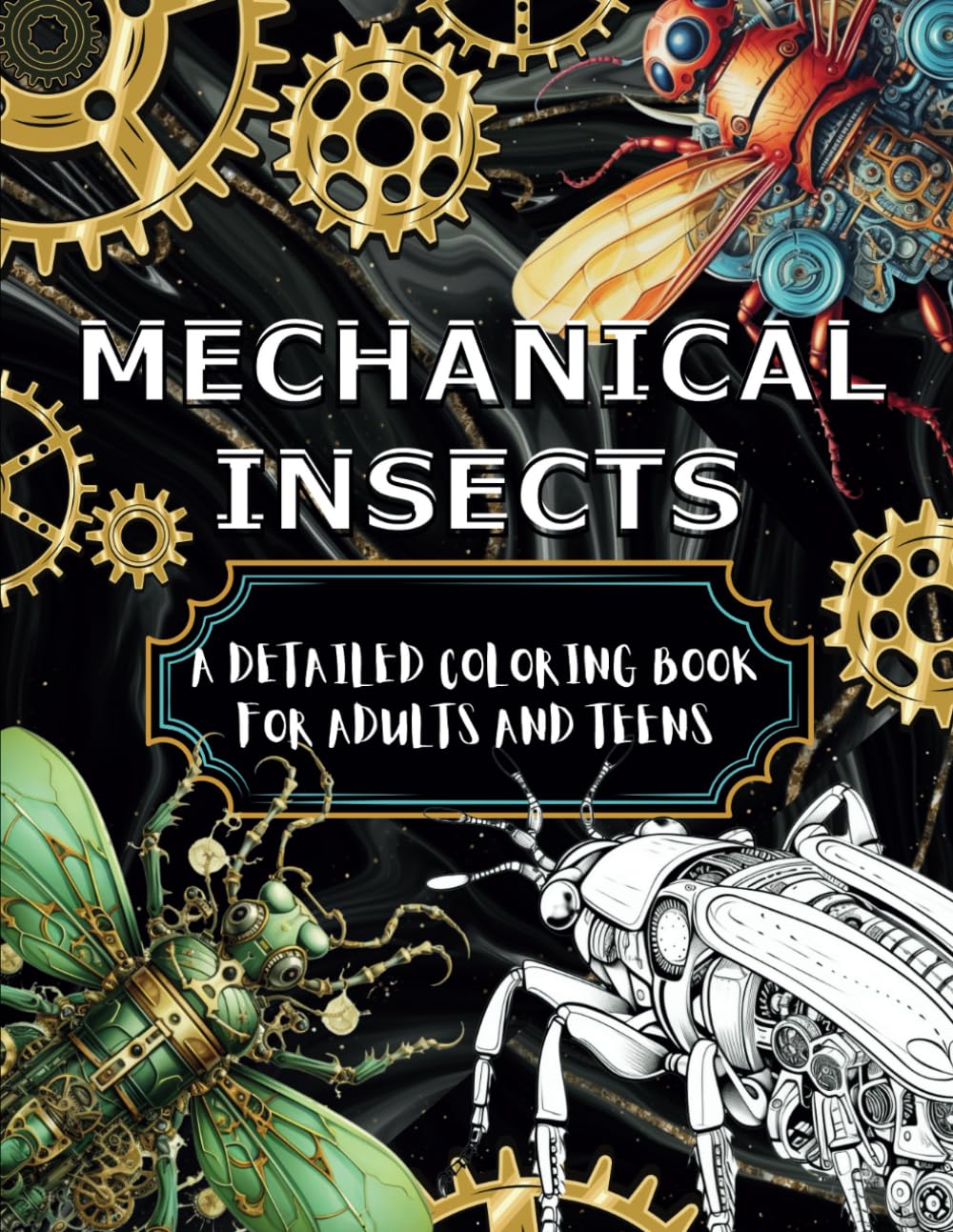 Amazon.com: Mechanical Insects: A Detailed Coloring Book for Adults and ...