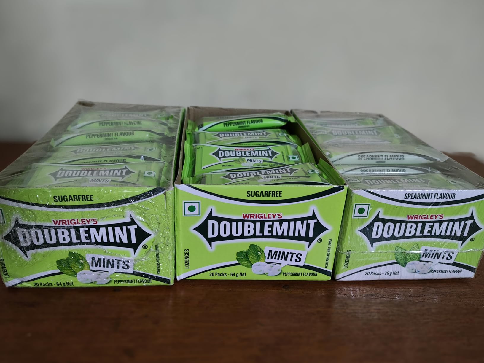 Doublemint Sugarfree Mints Sleeve Box Peppermint Flavour Chewing Gum ...
