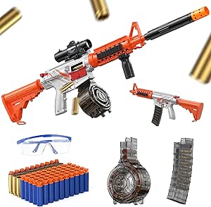 Amazon.com: Toy Gun Automatic Shell Ejecting Sniper Rifle for Soft ...