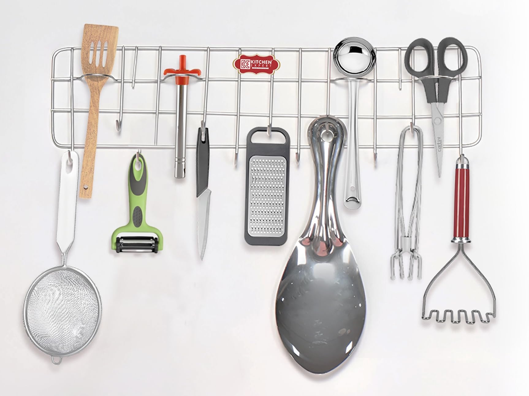 Kitchen Expert - Steel Cutlery Holder for kitchen | Spoon Hanger | Wall ...