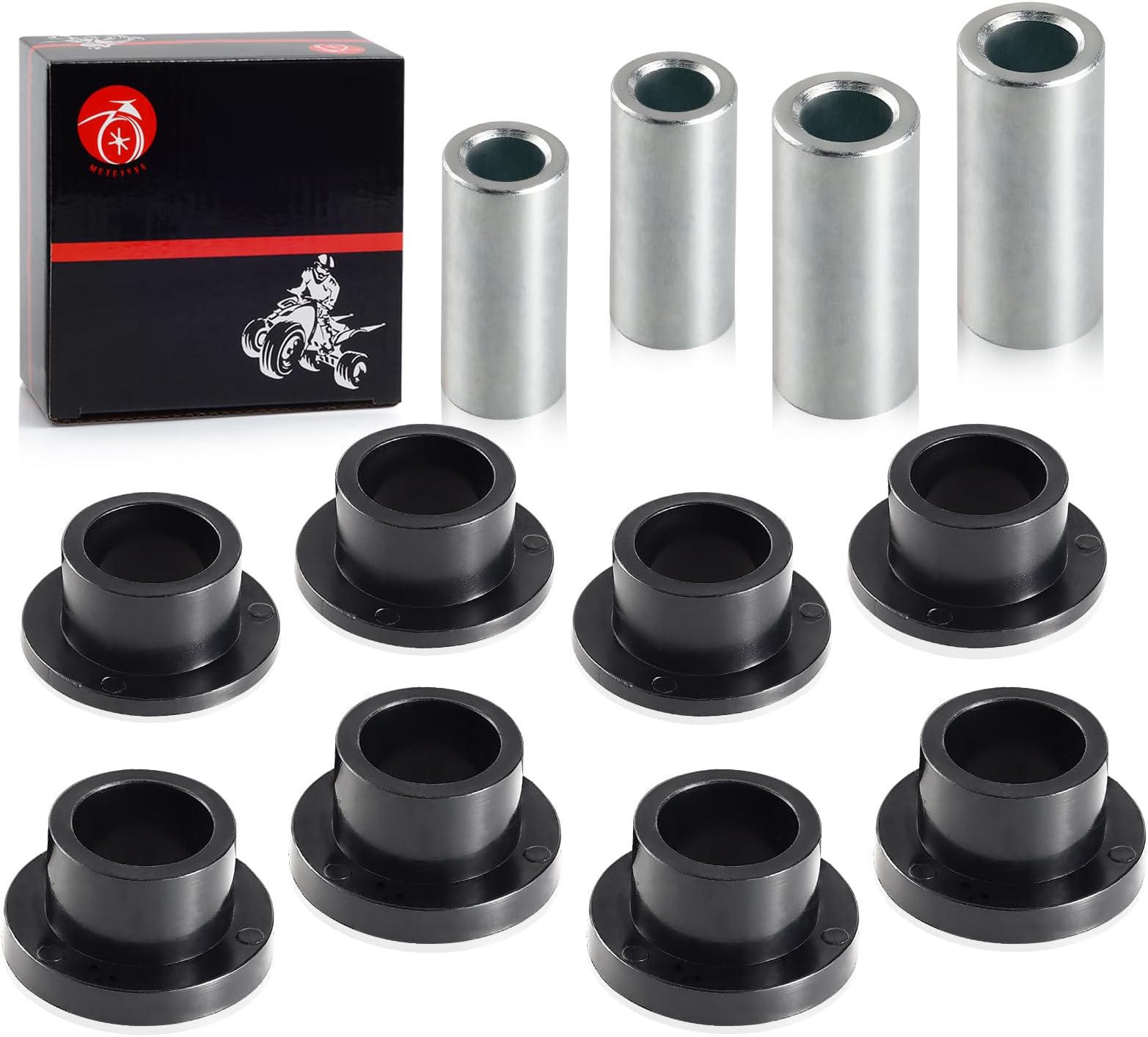 Amazon.com: Front Shock Absorber Bushings Sleeve Kit 8Pcs For Polaris ...