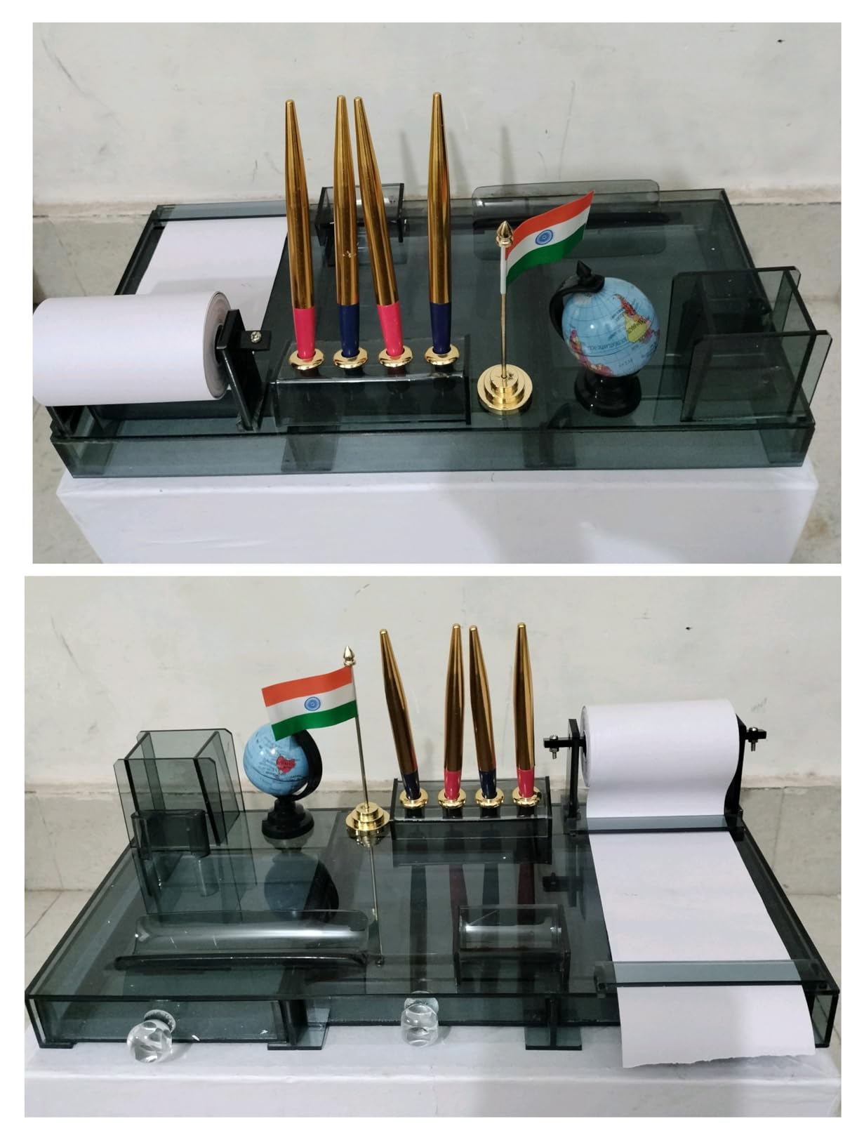 DESKDOCK Executive Acrylic Pen Stand Multipurpose Stationery Desk ...