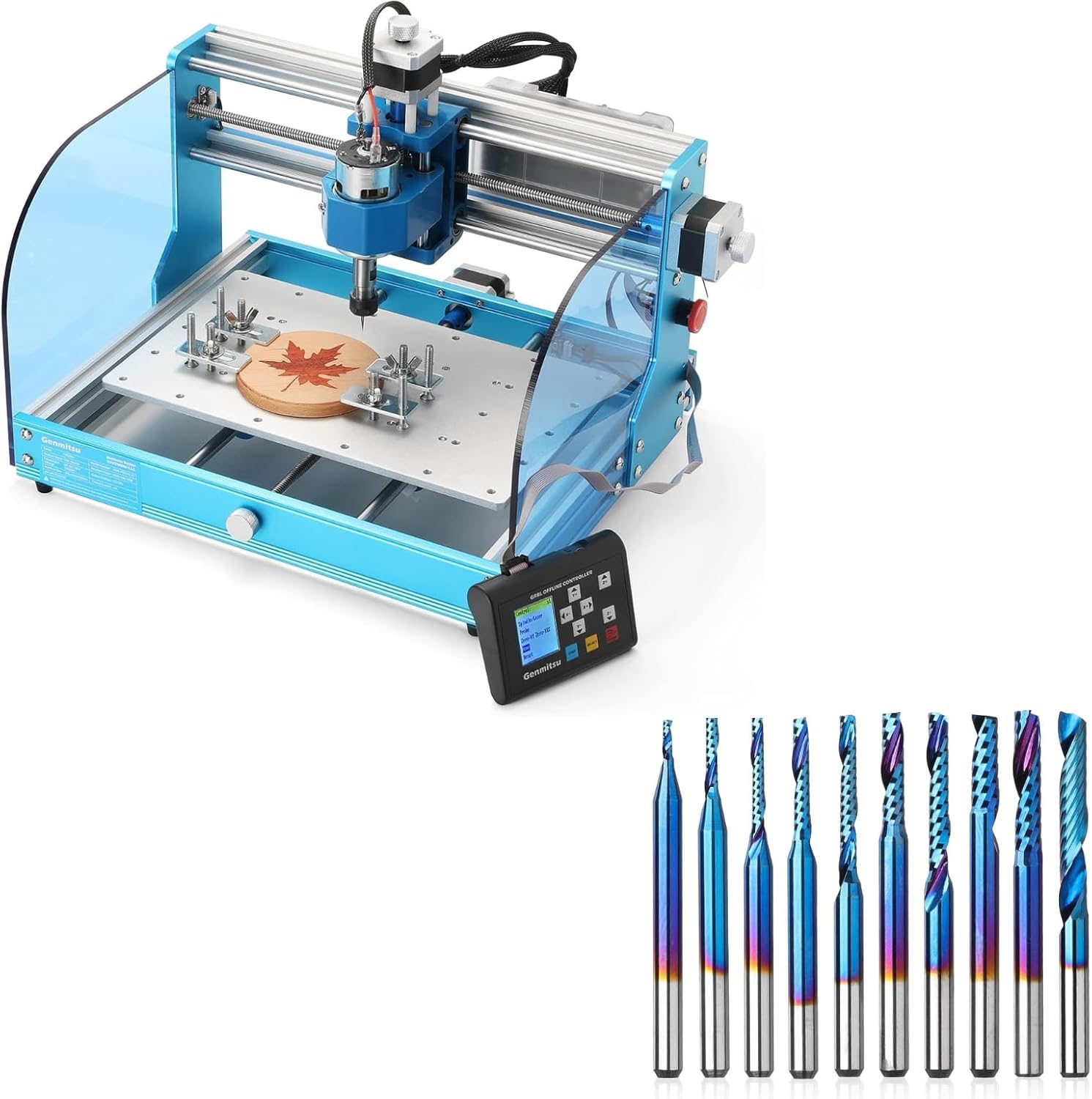 Genmitsu 3018-PROVer V2 Upgraded Desktop CNC Router Machine + 1/8 Inch ...