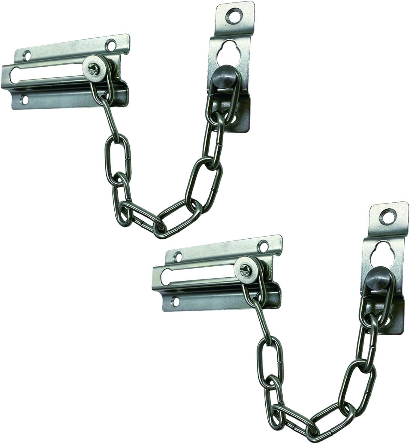 Door Chain Lock,2 Pack Chain Door Guard with Lock, Chain Locks for ...
