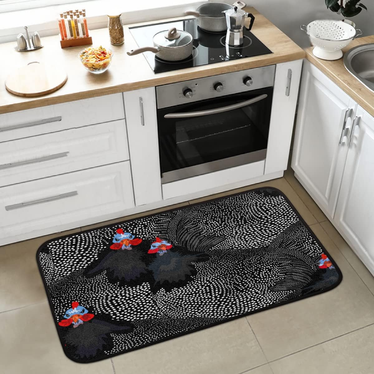 Amazon.com: DIHOMI Rooster Bird Kitchen Rugs, Anti Fatigue Kitchen ...