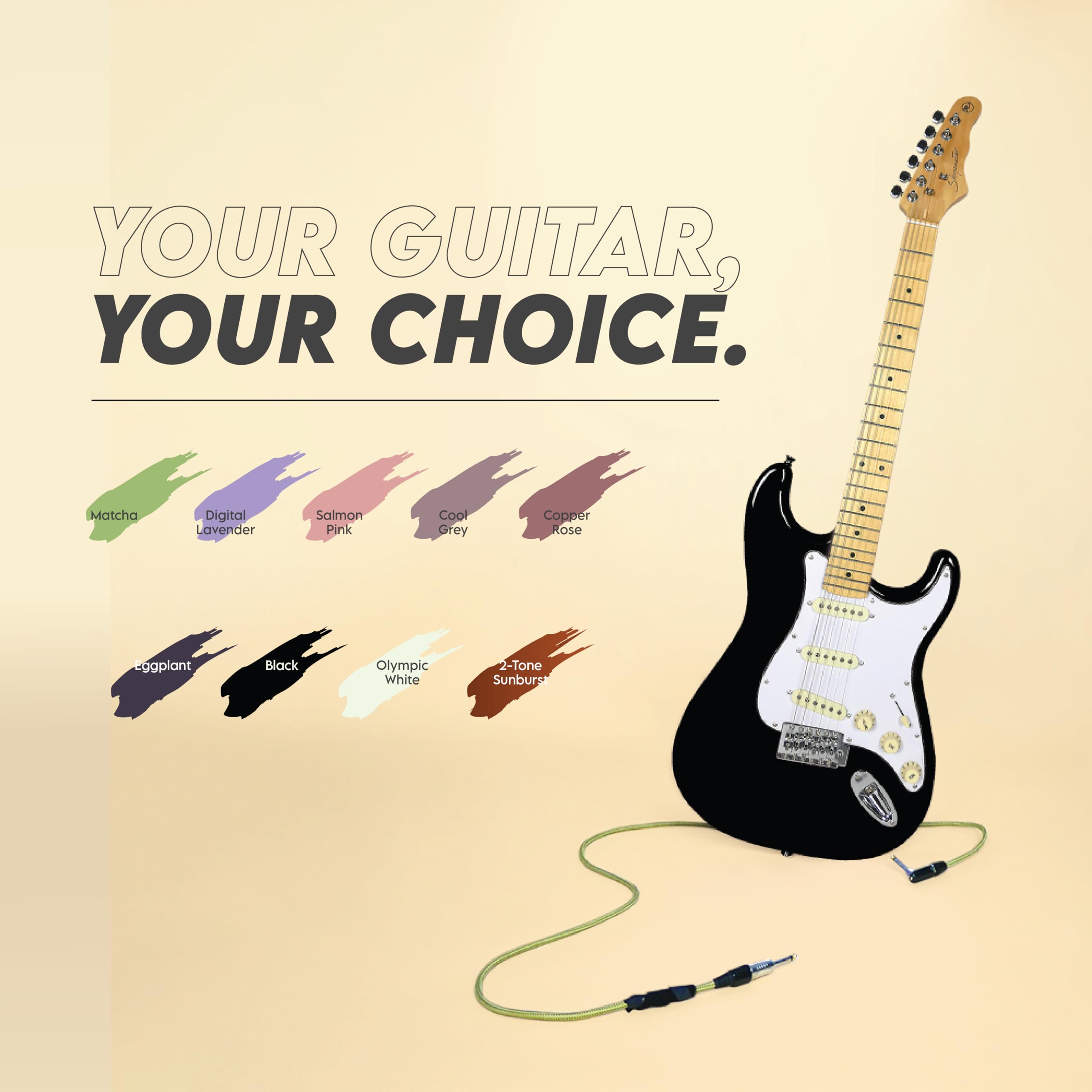 Hss Bag RJ Guitars Basic Electrics Skycaster Full Size 39 Solid Body ...