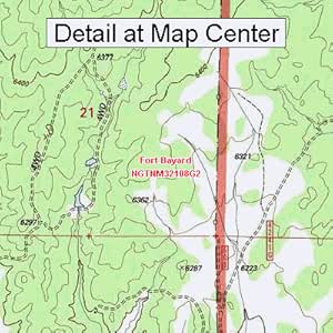 Amazon.com: USGS Topographic Quadrangle Map - Fort Bayard, New Mexico ...