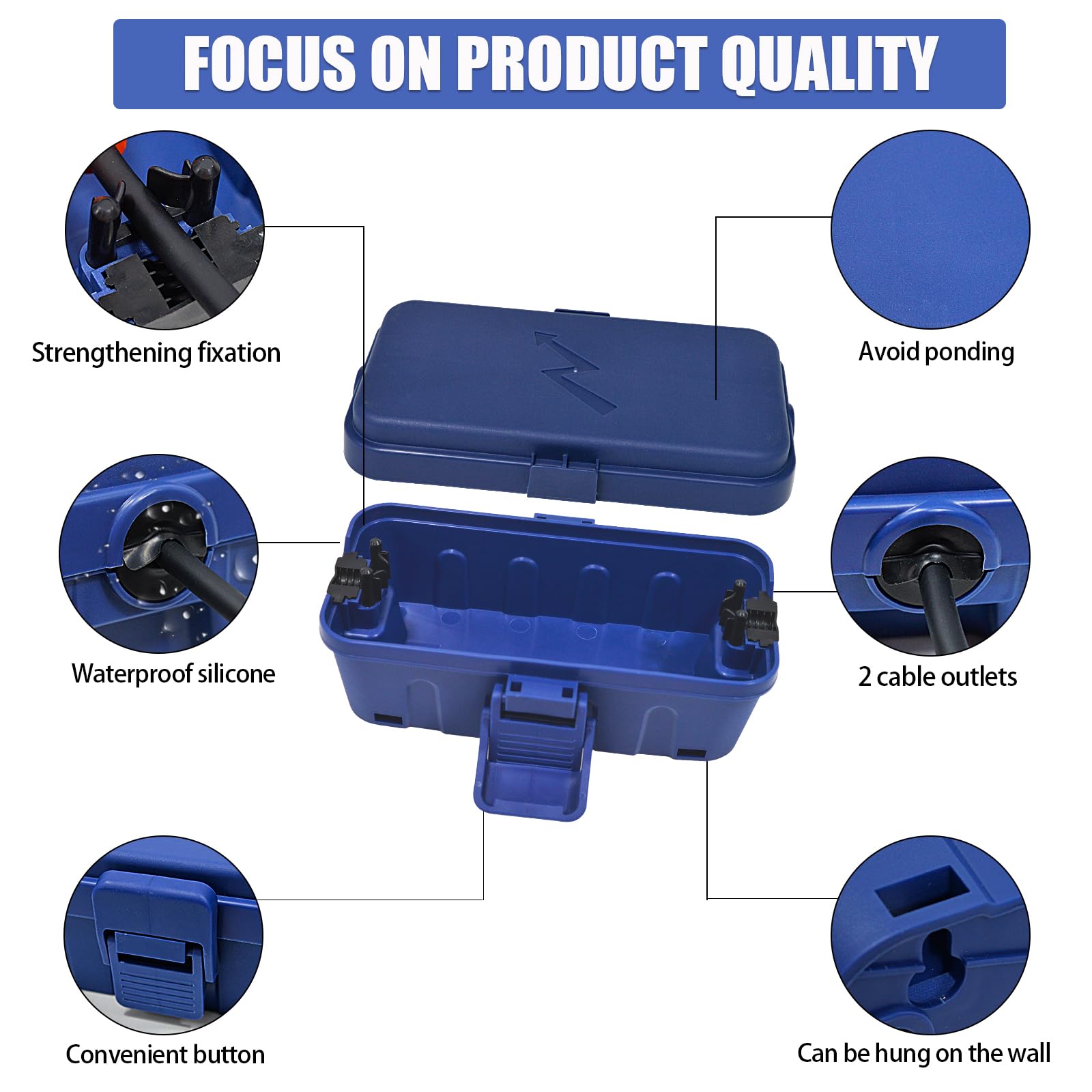 Snapklik.com : 3PCS Weatherproof Electrical Connection Box, Outdoor ...