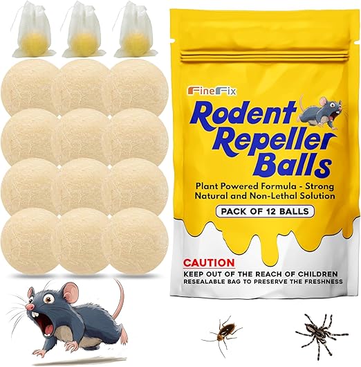Amazon.com: FINEFIX Moth Balls for Outdoor Use Rodents Pack of 12 Best ...