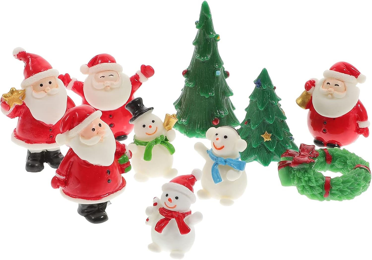 Amazon.com: SAFIGLE Christmas Miniature Figurines 10Pcs Tiny Mini Resin ...