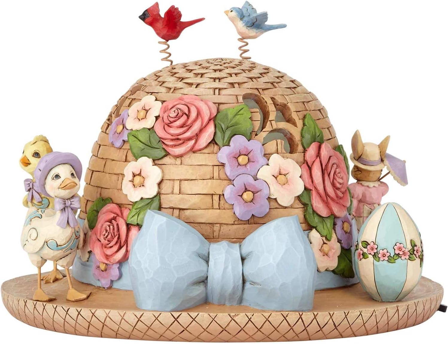 Amazon.com: Enesco Jim Shore Heartwood Creek Lighted Easter Bonnet ...