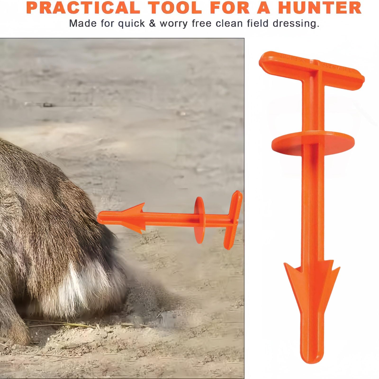 Field Dressing Tool HME A-Hole Remover - Big Game For Deer, Bear & Hog ...