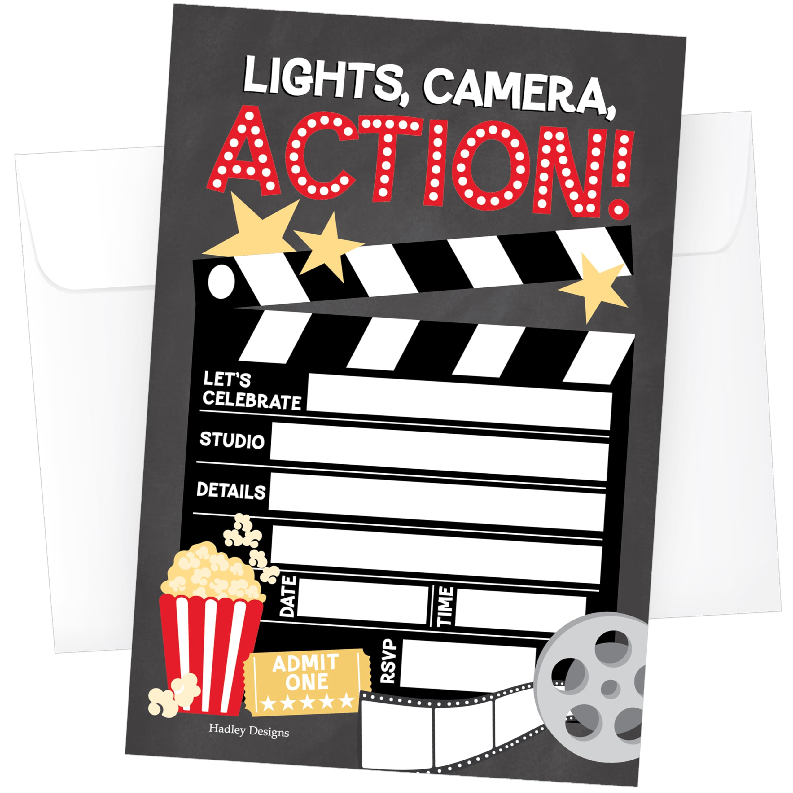Movie Themed Birthday Party Invitations