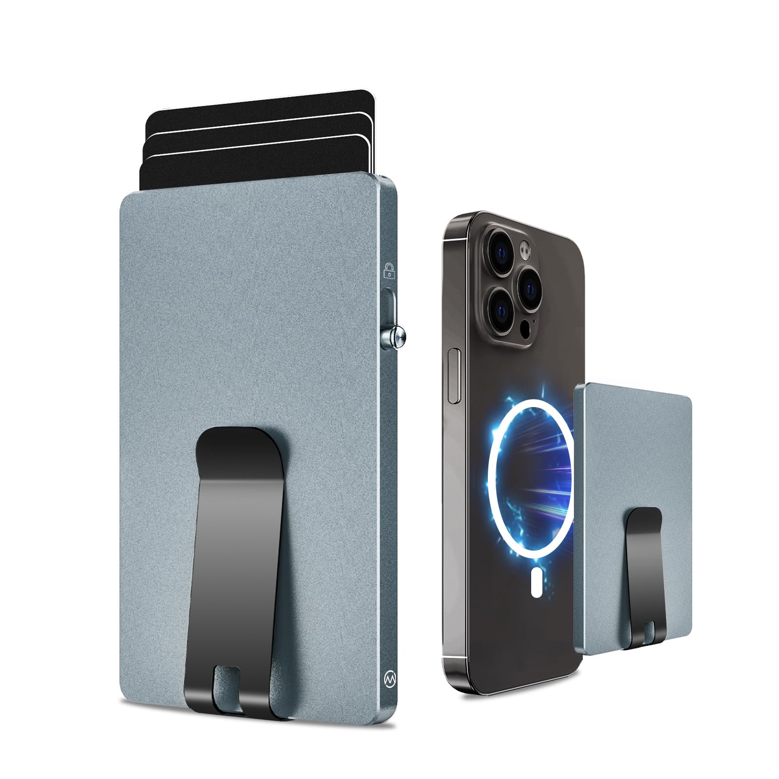 Amazon.com: Magnetic Wallet for Magsafe Wallet Card Holder,Ultra-thin ...