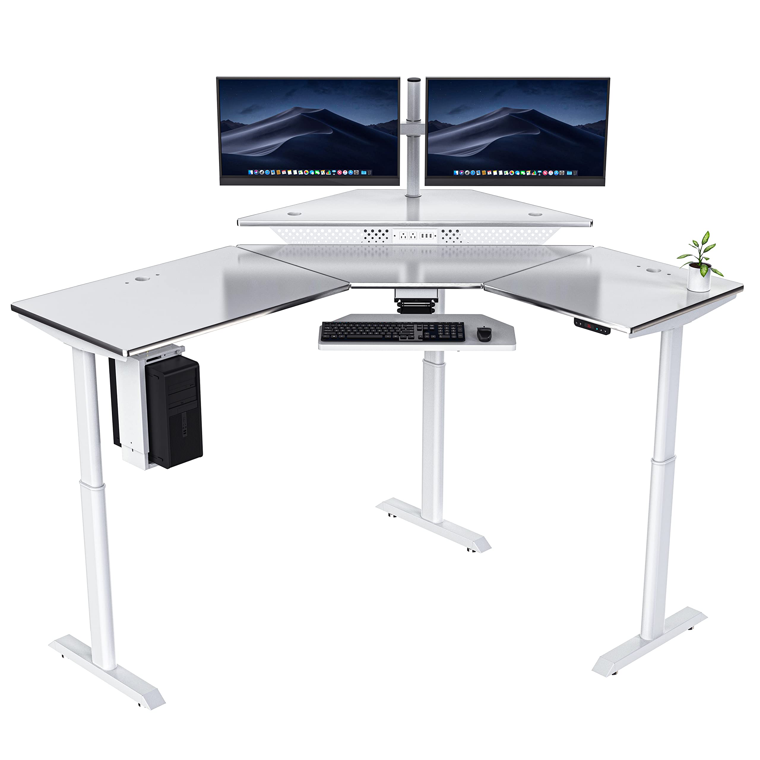 Amazon.com: VERSADESK® Powerlift 60 x 72 Inches L-Shaped Standing Desk ...