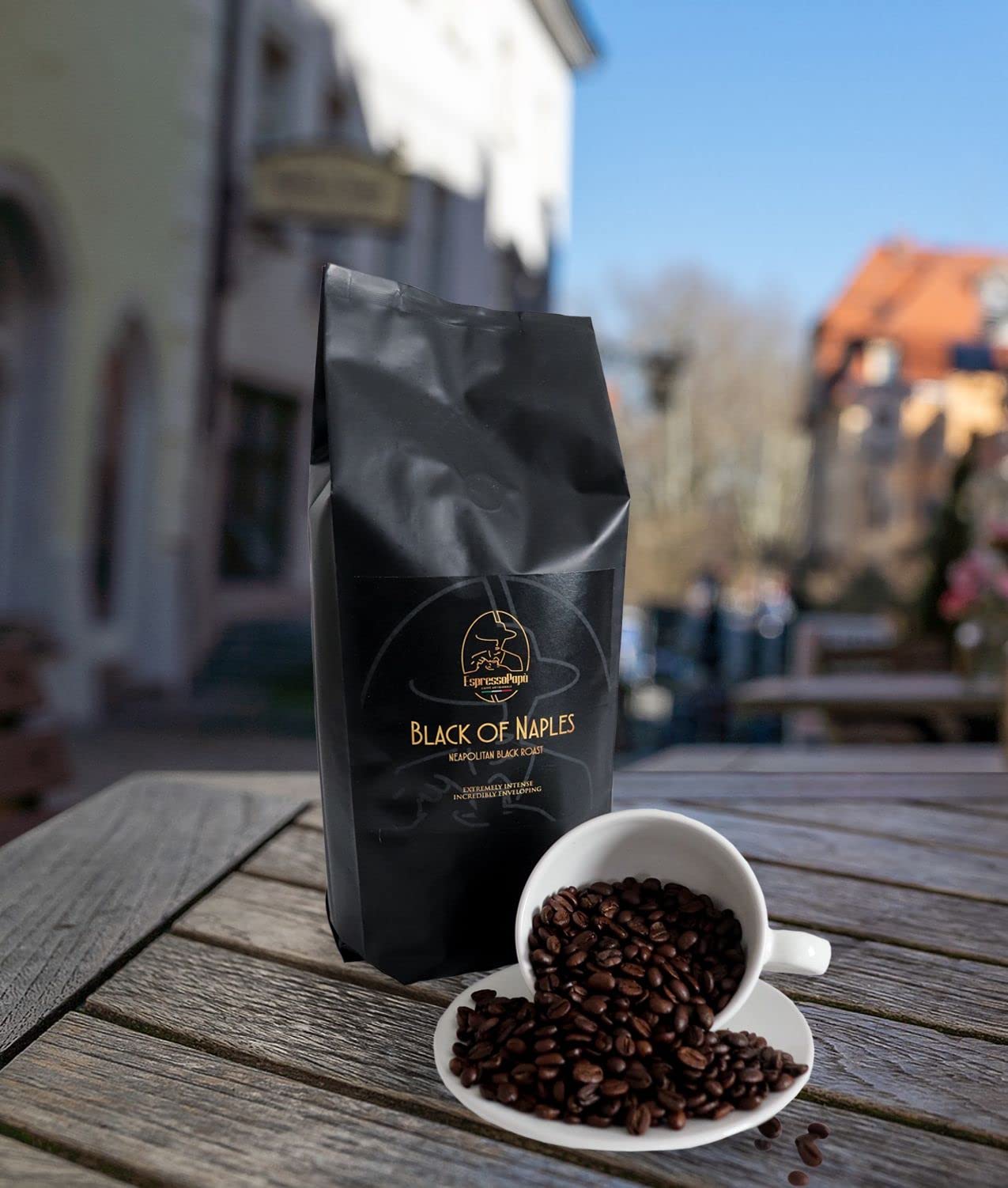 Neapolitan Coffee Beans Neapolitan Coffee. Cup Of Coffee On Roasted