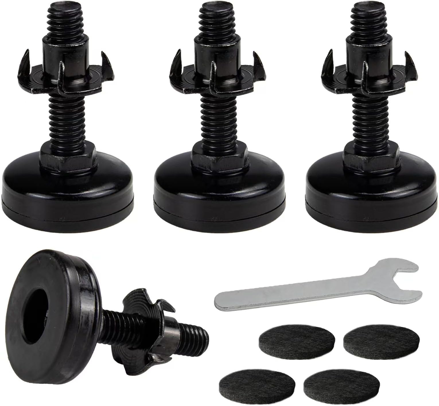 Amazon.com: 4 Pack Adjustable Furniture Leveling Feet - Heavy Duty ...
