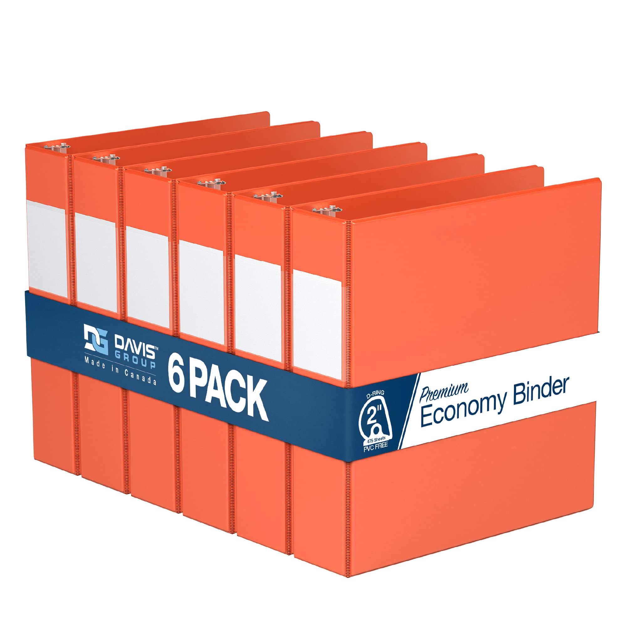 Amazon.com : Premium Economy 2-Inch Binders, 3-Ring Binders for School ...
