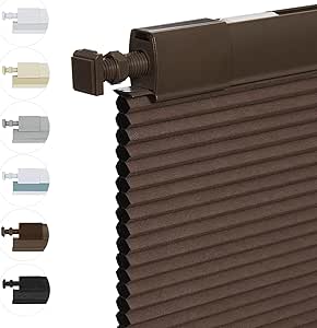 Amazon.com: Persilux Custom Size Cordless Cellular Shades No Tools No Drill Blackout Cellular ...