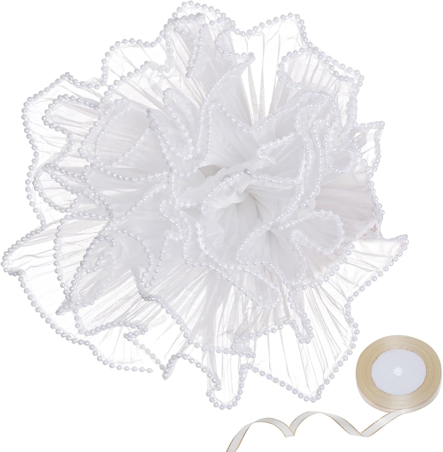 Amazon.com: baotongle Flower Wrapping Mesh Paper with Ribbon Mesh ...