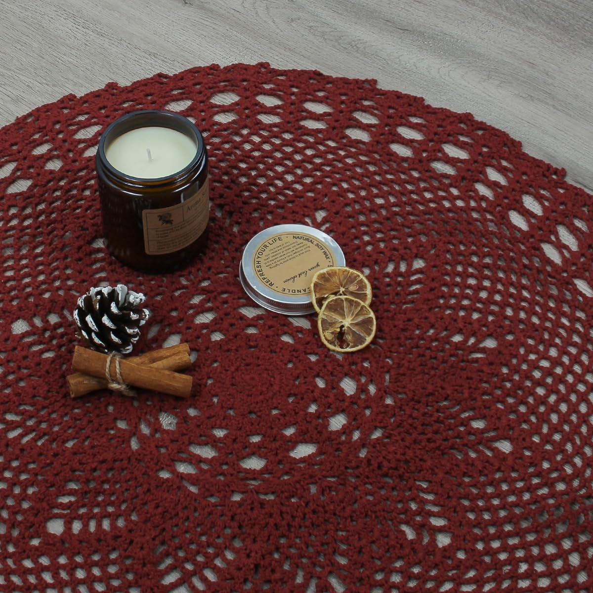 Snapklik.com : Kilofly Handmade Crochet Cotton Lace Table Sofa Doily