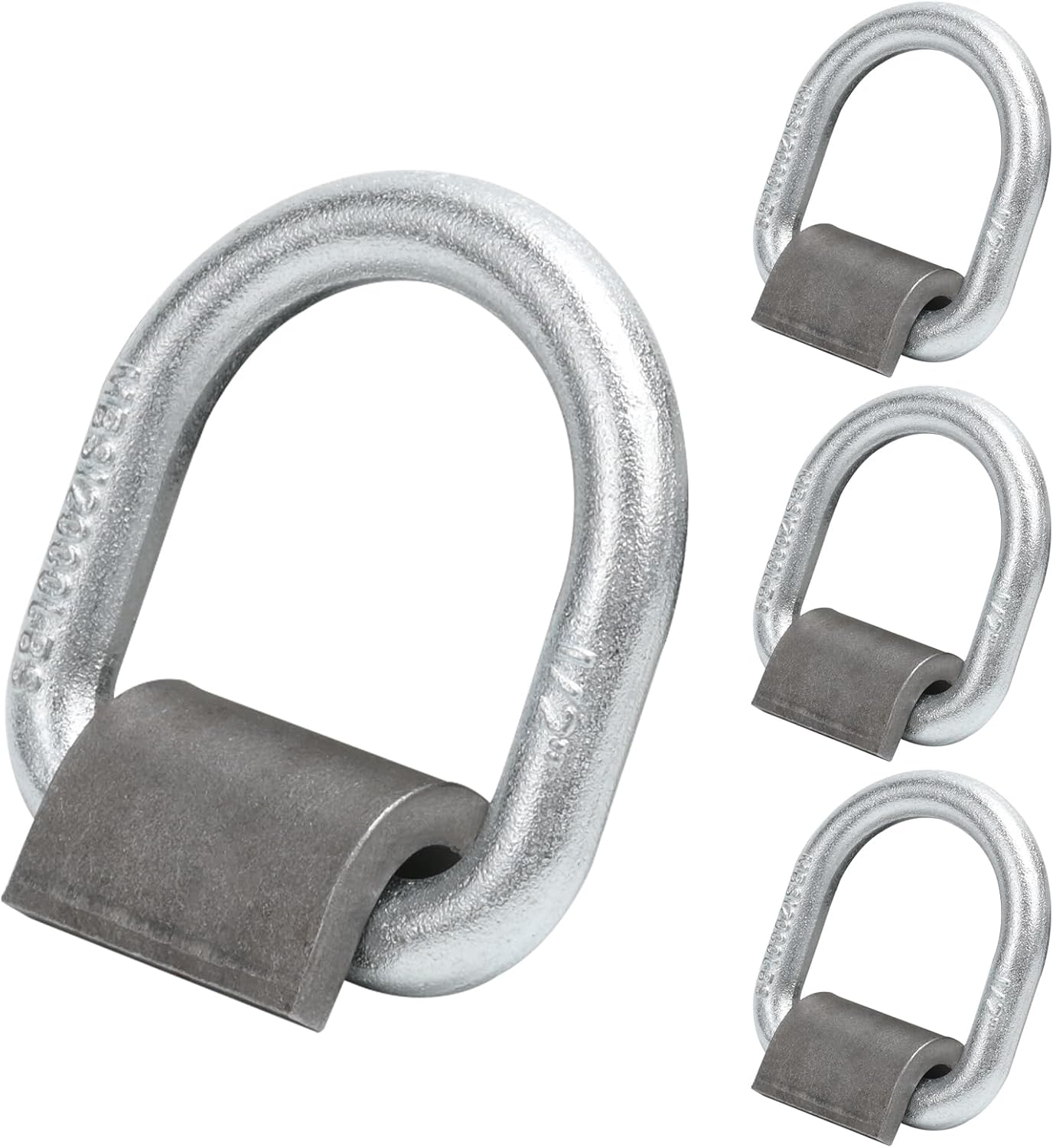 Amazon.com: Leero 1/2" Heavy Duty Weld On D-Ring with MBS 12,000lbs ...