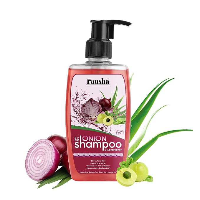 Amazon.com: Rausha 2 in 1 Onion Shampoo & Conditioner for Hair Growth ...