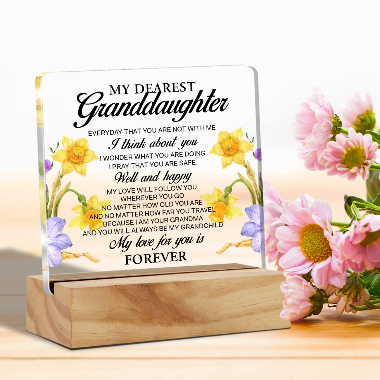 Snapklik.com : Inspirational Granddaughter Gifts My Dearest ...