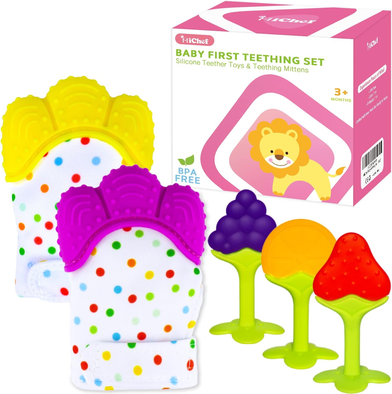 Amazon.com : Baby Teething Toys, Silicone Baby Teething Toys for Sore ...