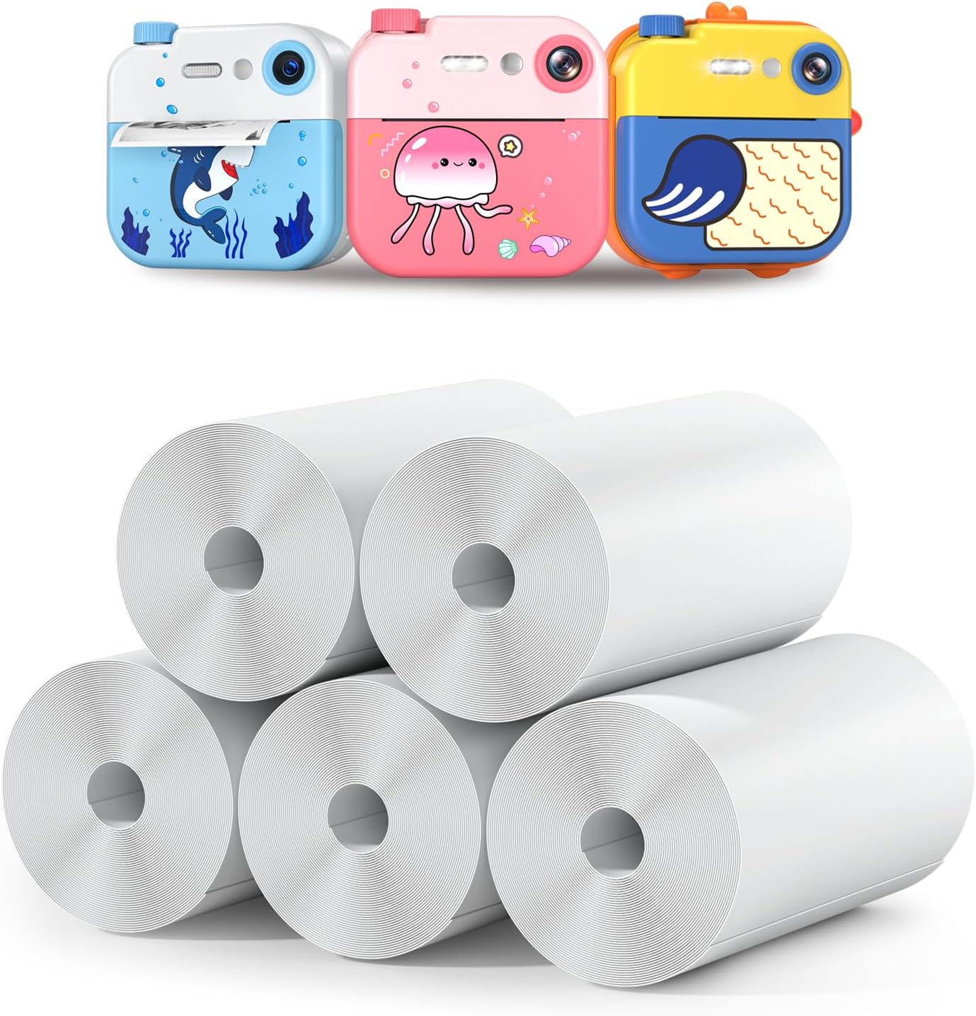Amazon.com : Instant Print Paper - 5 Rolls for Kids Instant Print ...